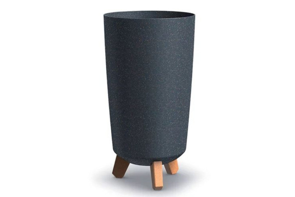 Gracia Tubus Slim Eco Wood Pot - Dark Grey 7.5L - Shop Garden Pots NZ ...